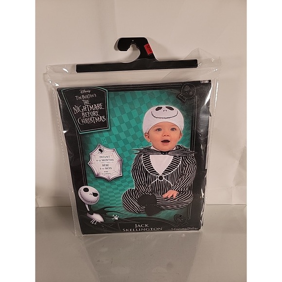 Disney | Costumes | Disney Baby Jack Skellington Costume The Nightmare ...